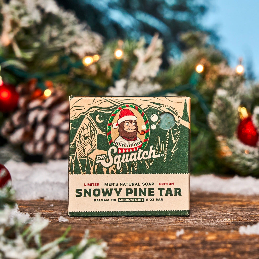 Dr Squatch All Natural Bar Soap For Men Snowy Pine Tar Ecofreax