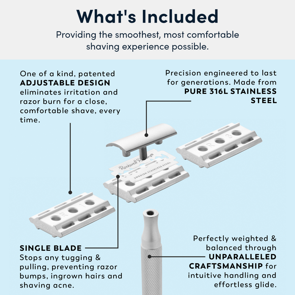 6S - adjustable stainless steel safety razor – EcoFreax