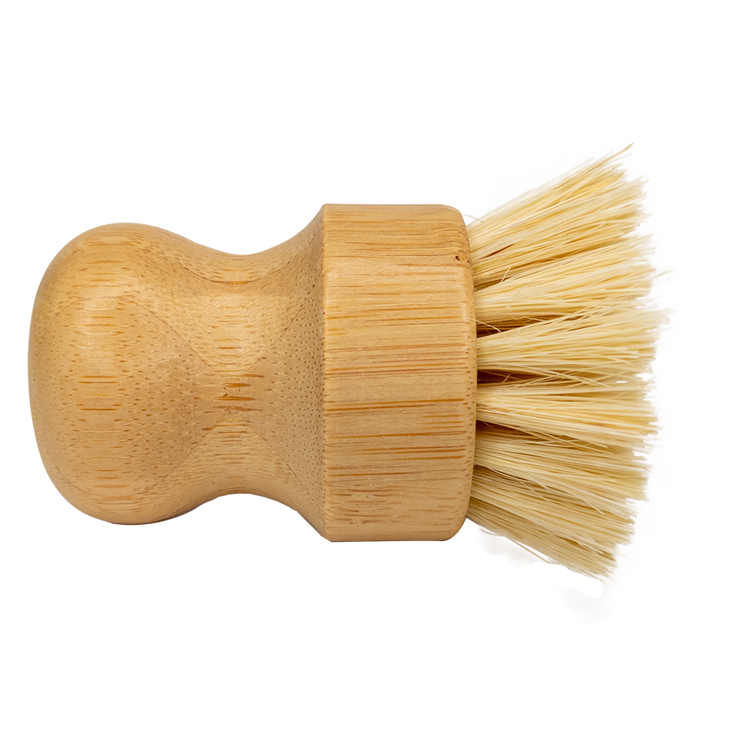 mini scrub brush bamboo dish scrubber (sisal or coconut) – EcoFreax