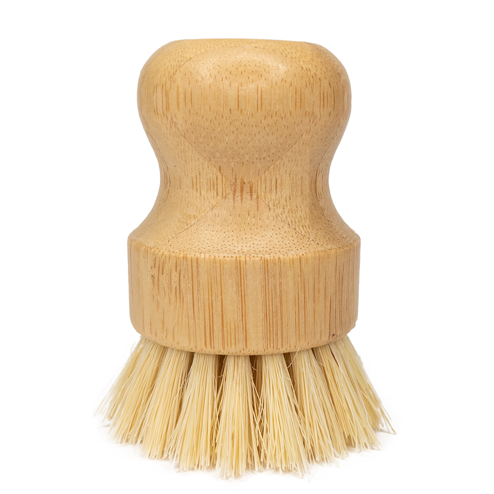 mini scrub brush bamboo dish scrubber (sisal or coconut) – EcoFreax