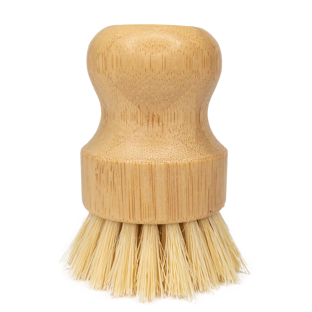 mini scrub brush bamboo dish scrubber (sisal or coconut) – EcoFreax
