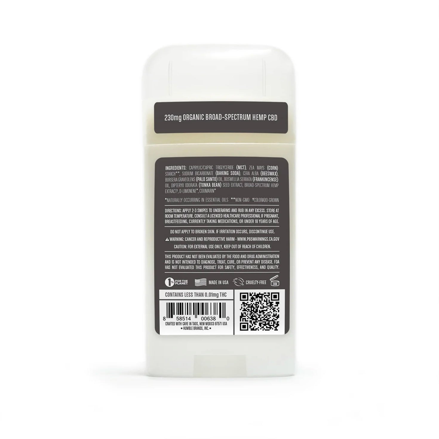 All Natural CBD Deodorant - Palo Santo and Frankincense – EcoFreax