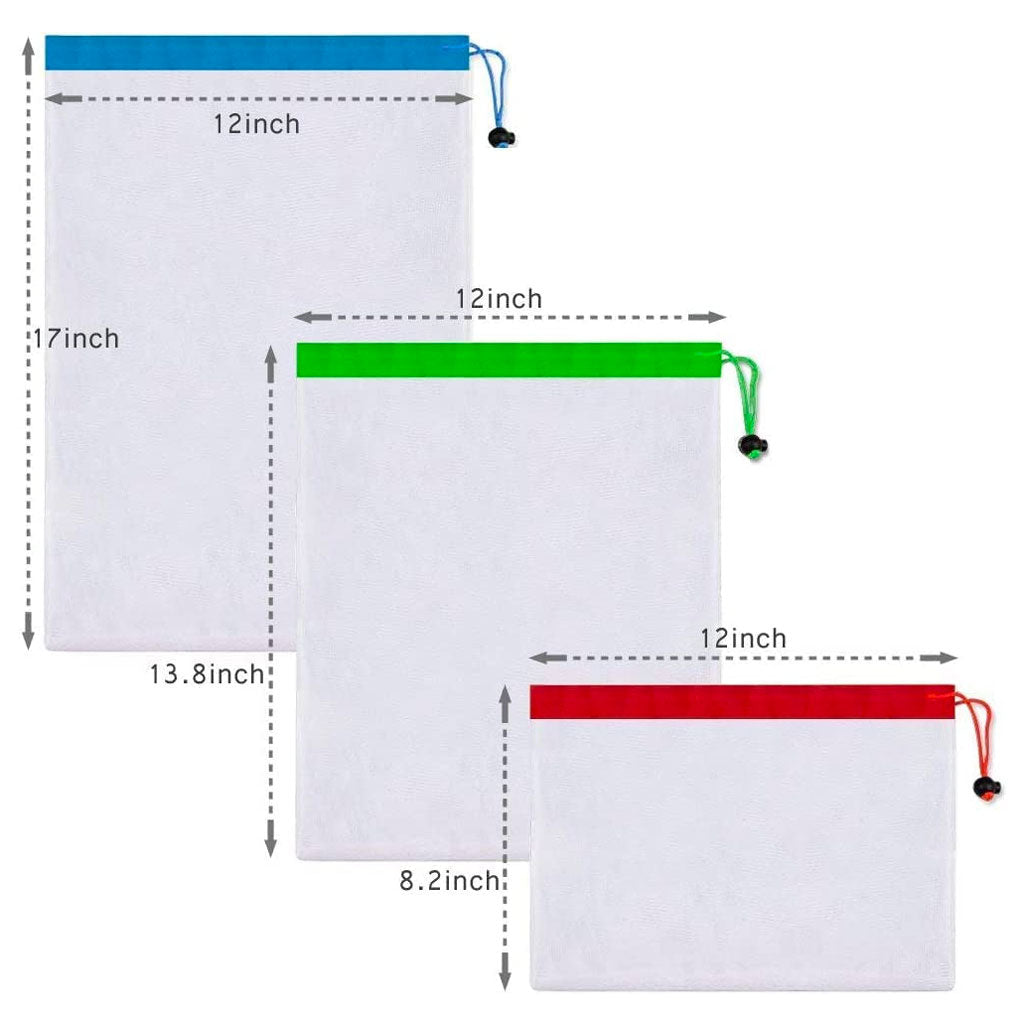 Reusable Produce Mesh Bags | Set of 12 – EcoFreax